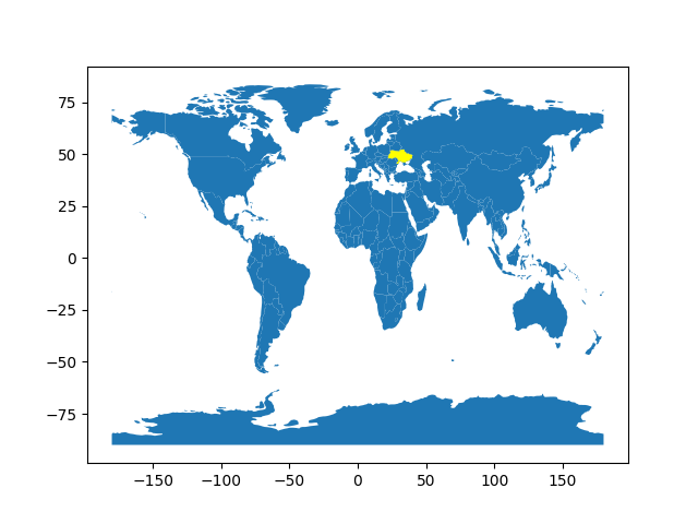 Python Matplotlib How To Fill Countries With Colors Using World Map OneLinerHub